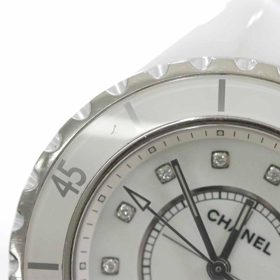CHANEL シャネル J12 33mm H1628 レディース 腕時計 12P ダイヤ デイト ホワイト セラミック クォーツ ウォッチ 90272100 : PURPOSEパーパス・ヤフー ...