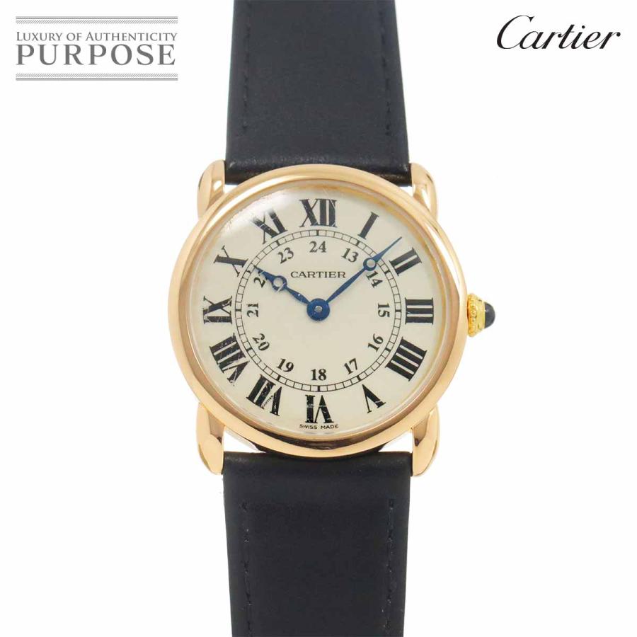 Cartier カルティエ ロンドルイカルティエ SM W6800151 レディース 腕時計 K18PG ピンクゴールド クォーツ Ronde ...