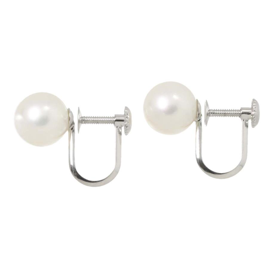 アコヤ真珠 7.5mm K14 WG イヤリング ホワイトゴールド 585 パール Pearl Earrings Clip-on 90272434 : PURPOSEパーパス・ヤフー店 ...
