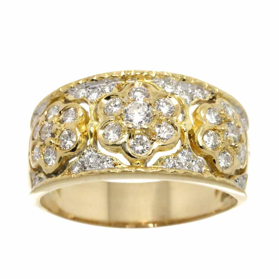 Ponte Vecchio ポンテヴェキオ 11.5号 リング ダイヤ 0.70ct K18 YG イエローゴールド 750 指輪 Diamond Ring 90273633 ...