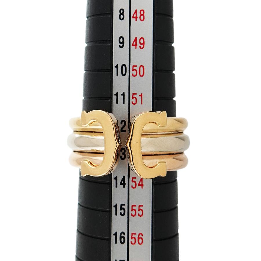Cartier カルティエ C2 #51 リング ラージ LM K18 YG WG PG スリーカラー スリーゴールド 750 指輪 2C Ring 90274502 : PURPOSE ...
