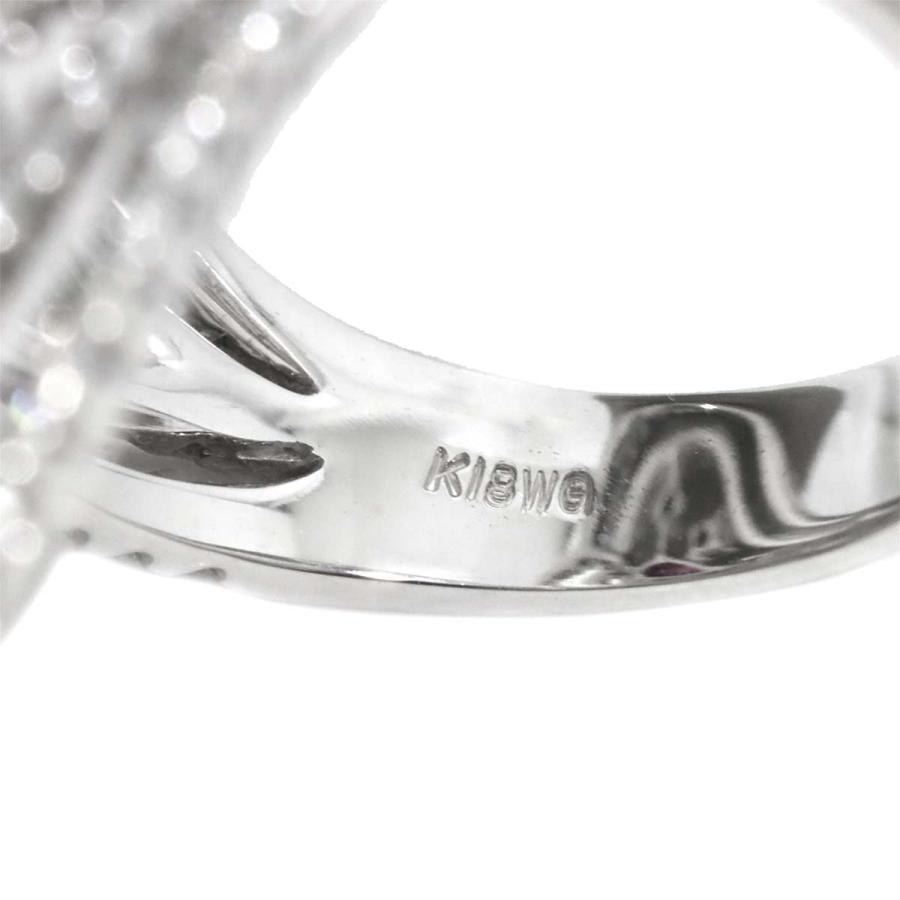 リング 14.5号 ルビー 1.38ct ダイヤ 1.90ct K18 WG ホワイトゴールド 750 指輪 Ruby Ring 90274813 : PURPOSEパーパス・ヤフー店 ...