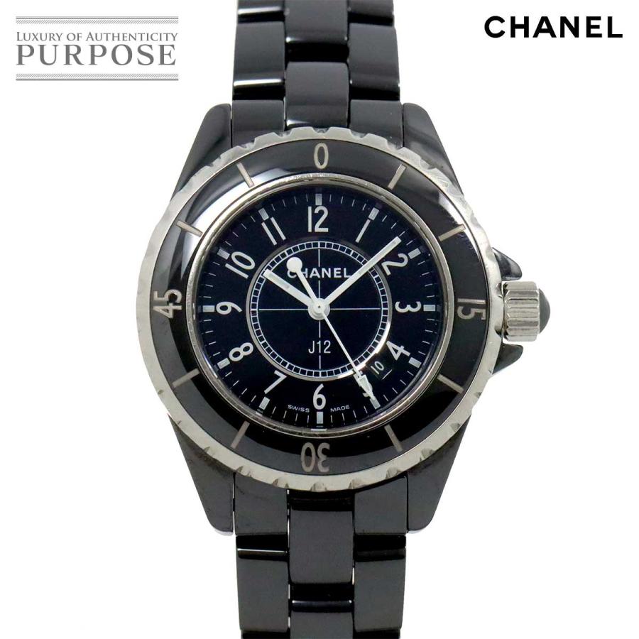 CHANEL シャネル J12 33mm H0682 レディース 腕時計 ブラック セラミック デイト クォーツ ウォッチ 90274950 : PURPOSEパーパス・ヤフー店 - 通販 ...