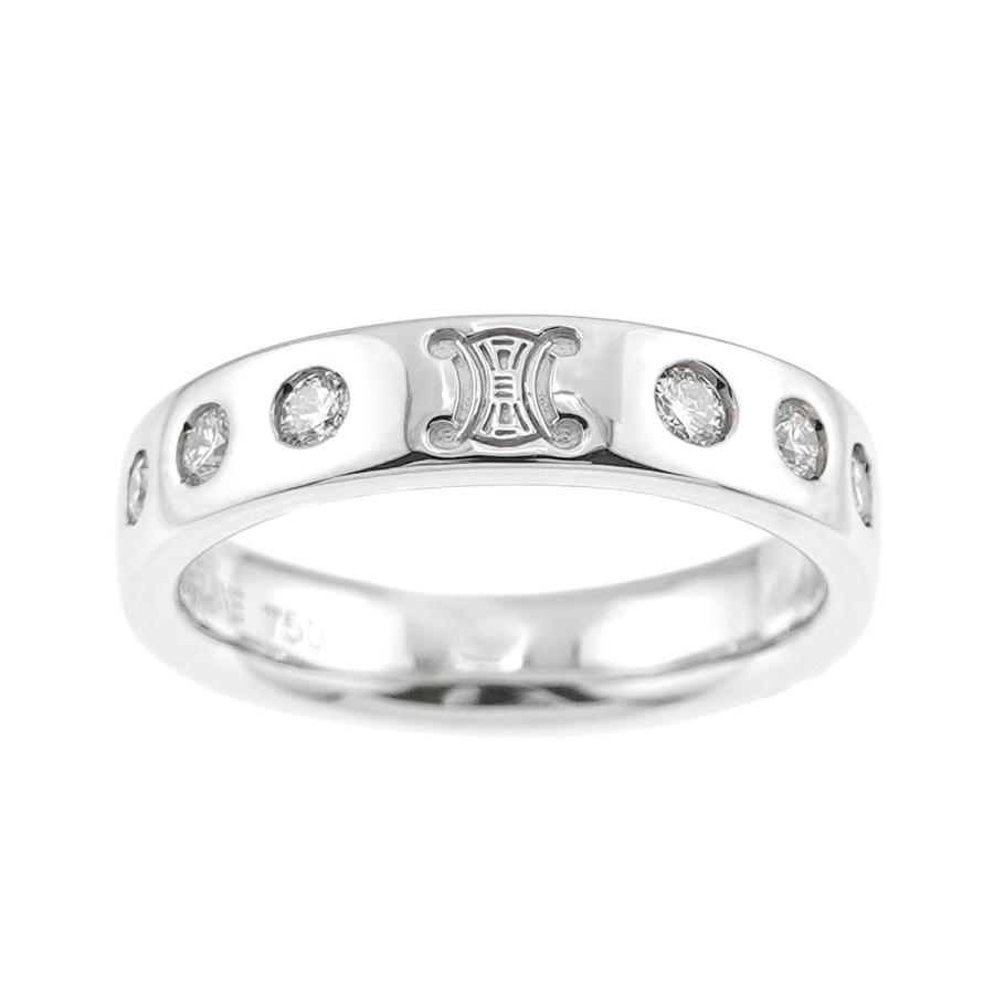 CELINE セリーヌ マカダム 9号 リング ダイヤ K18 WG ホワイトゴールド 750 指輪 Diamond Ring 90275756 : PURPOSEパーパス・ヤフー店 - 通販 ...