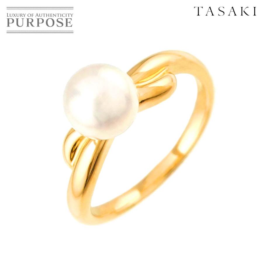 Cartier タサキ TASAKI 11.5号 リング アコヤ真珠 6.8mm K18 YG 750 パール 指輪 田崎真珠 Akoya Pearl Ring 90276167 ...