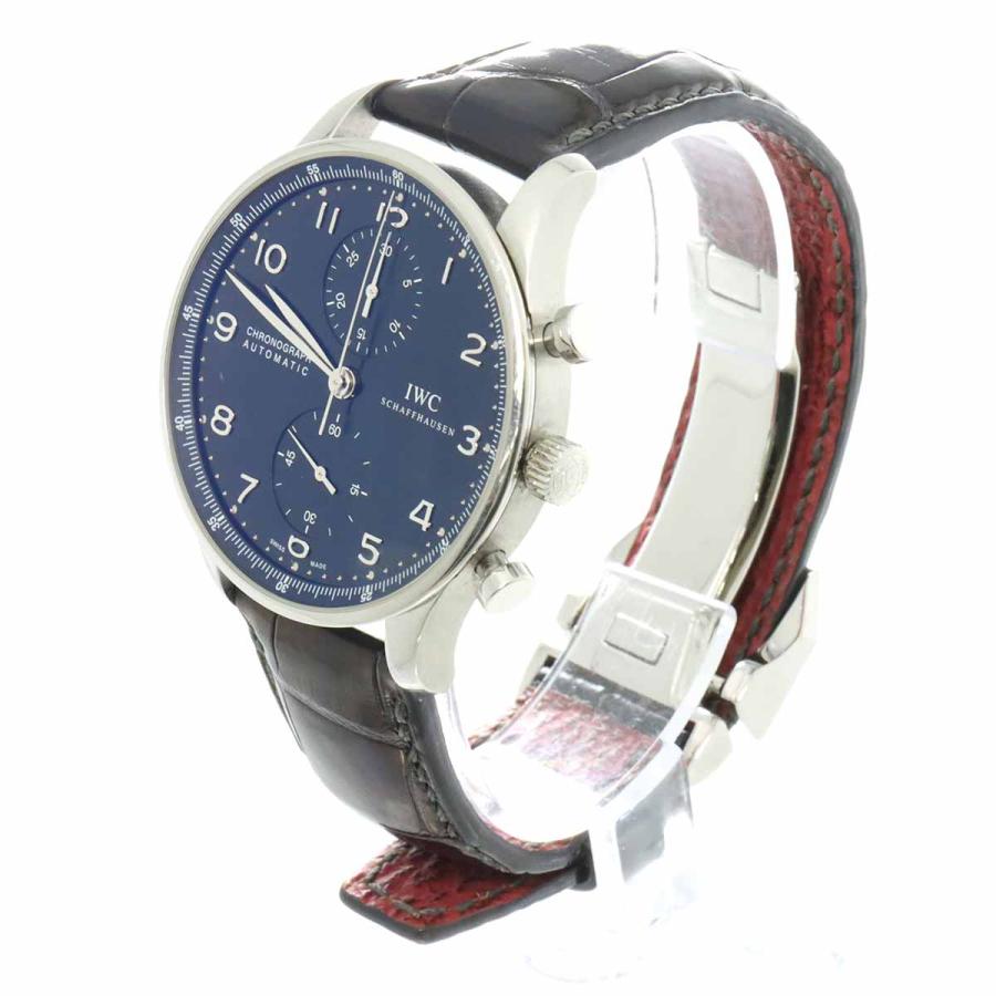 IWC SCHAFFHAUSEN ポルトギーゼ IW371447 クロノグラフ メンズ 腕時計 ブラック 自動巻き インターナショナル ウォッチ カンパニー Portuguese ...