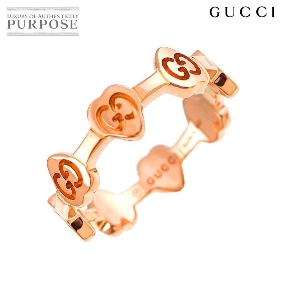GUCCI グッチ GG ロゴ ハート #13 リング K18 PG ピンクゴールド 750 指輪 Ring 90277755 : PURPOSEパーパス・ヤフー店 - 通販 - Yahoo ...