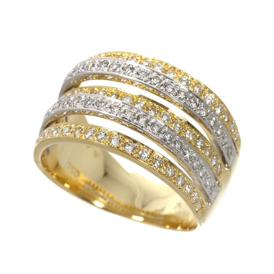 Ponte Vecchio ポンテヴェキオ 14号 リング ダイヤ 0.80ct K18 YG WG 750 指輪 Diamond Ring 90278073 : PURPOSEパーパス ...