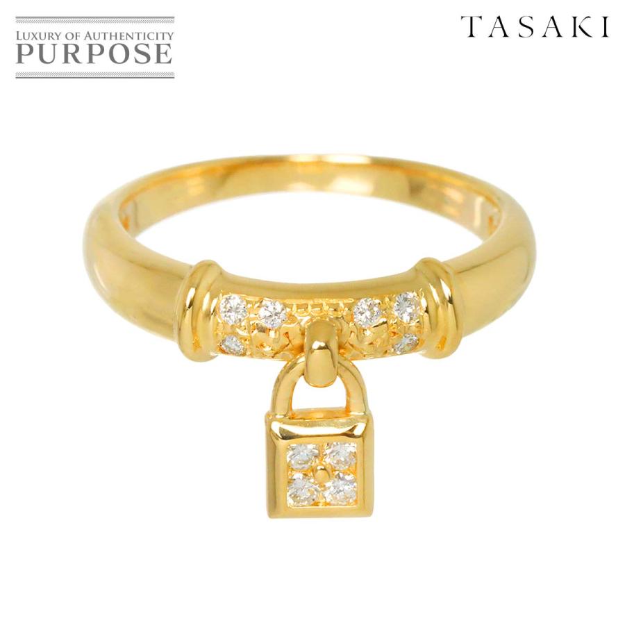 TASAKI タサキ 10号 リング ダイヤ 0.11ct K18 YG イエローゴールド 750 田崎真珠 指輪 Diamond Ring 90278600 : PURPOSEパーパス ...