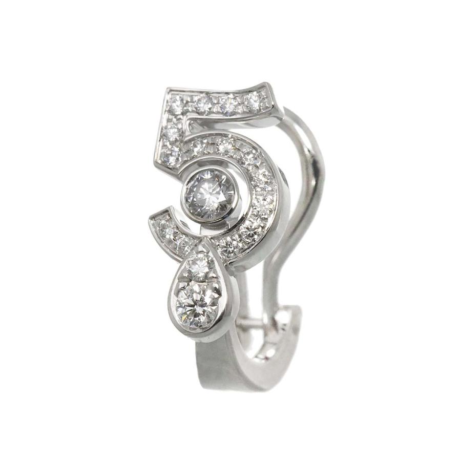 CHANEL シャネル エターナル No.5 シングル ダイヤ ピアス K18 WG 750 片方のみ 片耳 Earrings Pierced 90278664 : PURPOSEパーパス ...