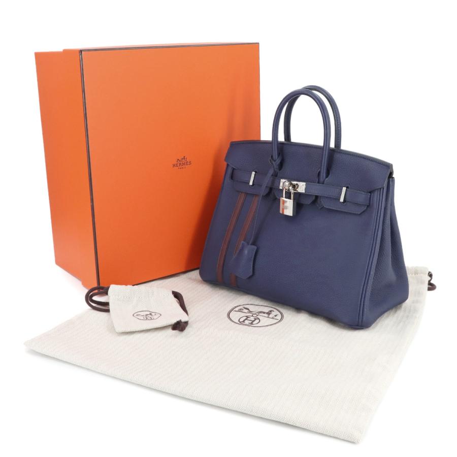 HERMES 未使用 展示品 エルメス バーキン25 オフィサー ハンド バッグ トゴ スイフト ブルーアンクル C刻印 Birkin 30 Officier 90278720 ...