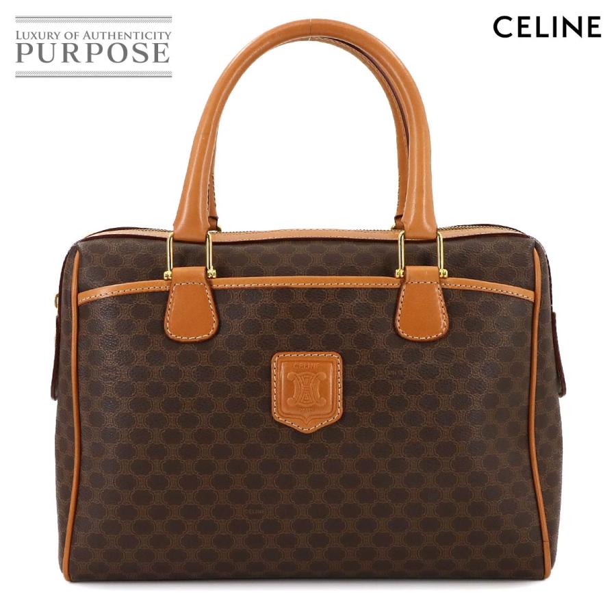 CELINE 新品同様 セリーヌ マカダム ボストン ハンド バッグ PVC レザー ブラウン ゴールド 金具 ヴィンテージ 90279289 : PURPOSEパーパス・ヤフー店 - 通販 ...
