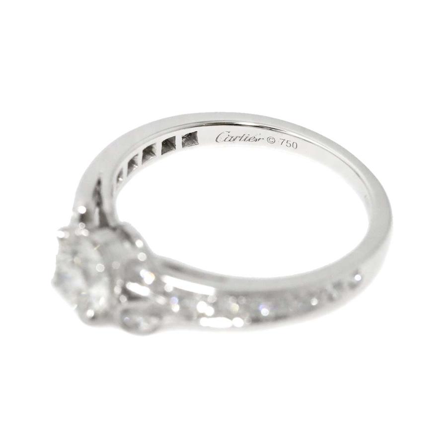 Cartier カルティエ バレリーナ ダイヤ 0.54ct H/VVS2/3EX #48 リング K18 WG 750 指輪 Ballerine Ring【鑑定書・証明書】 90279850 ...