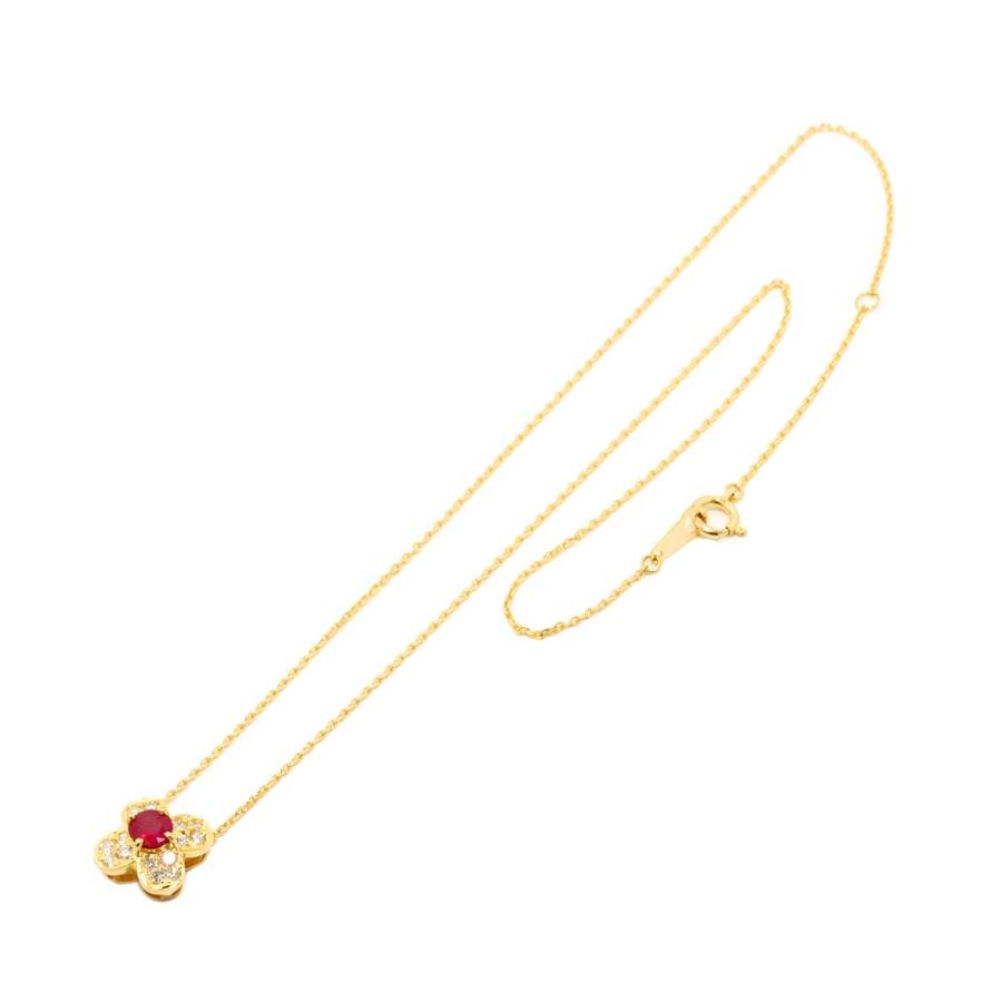 ルビー ダイヤ 0.37ct ネックレス 40cm K18 YG イエローゴールド 750 Ruby Necklace 90280449 : PURPOSEパーパス・ヤフー店 - 通販 ...