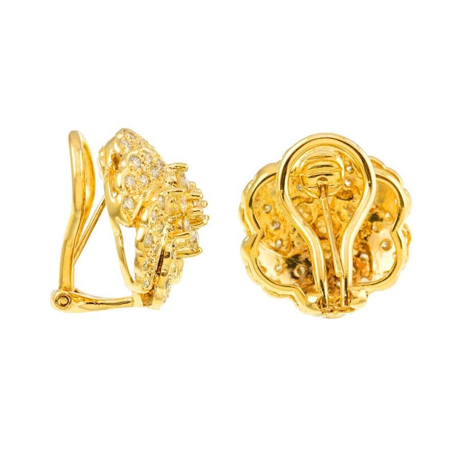 ダイヤ 1.78ct K18 YG イヤリング ピアス イエローゴールド 750 Diamond earrings pierced clip on 90280588 : PURPOSEパーパス ...