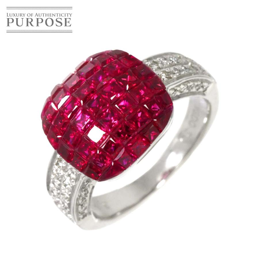 リング 12号 ルビー 3.50ct ダイヤ 0.30ct K18 WG ホワイトゴールド 750 指輪 Ruby Ring 90281299 : PURPOSEパーパス・ヤフー店 - 通販 ...