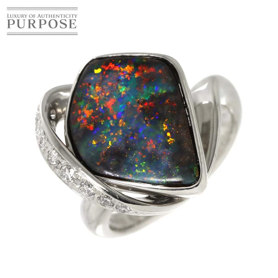 リング 9号 オパール 5.40ct ダイヤ 0.15ct Pt プラチナ 指輪 Opal Ring 90281593 : PURPOSEパーパス・ヤフー店 - 通販 - Yahoo!ショッピング