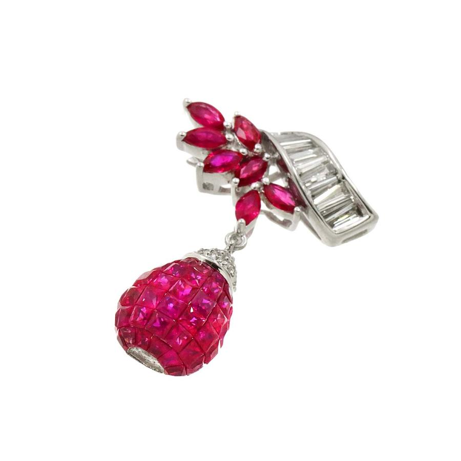 ルビー ダイヤ K18 WG ペンダント トップ ホワイトゴールド 750 Ruby Pendant 90281814 : PURPOSEパーパス・ヤフー店 - 通販 - Yahoo!ショッピング
