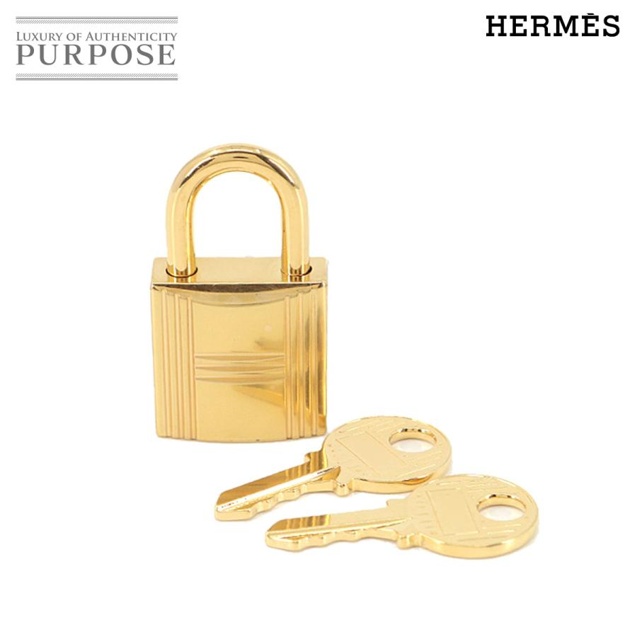 HERMES 新品 未使用 エルメス カデナ 鍵 セット 南京錠 ゴールド ロック Cadena Lock 90281929 ...