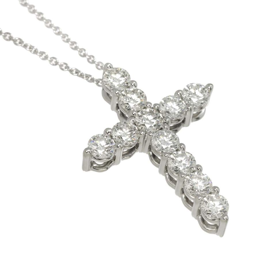 グラフ GRAFF クロス ミディアム ダイヤ ネックレス 46cm K18 WG ホワイトゴールド 750 Diamond Necklace【証明書付き】 90282294 ...