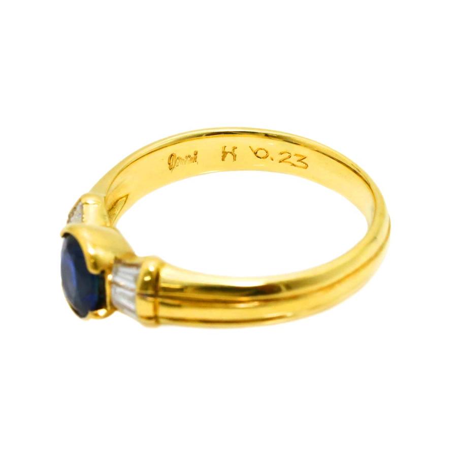 DAMIANI ダミアーニ 13号 リング サファイヤ 0.74ct ダイヤ 0.23ct K18 YG イエローゴールド 750 指輪 Ring 90284476 : PURPOSEパーパス ...