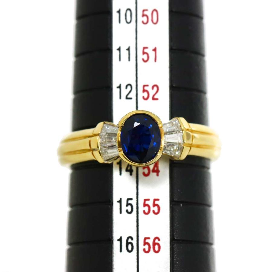 DAMIANI ダミアーニ 13号 リング サファイヤ 0.74ct ダイヤ 0.23ct K18 YG イエローゴールド 750 指輪 Ring 90284476 : PURPOSEパーパス ...