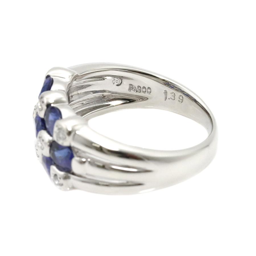 TASAKI タサキ 11号 リング サファイヤ 1.39ct ダイヤ 0.08ct Pt プラチナ 指輪 田崎真珠 Sapphire Ring 90285595 : PURPOSEパーパス ...