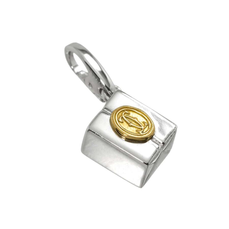 Cartier カルティエ 2C ギフトボックス ペンダント トップ K18 YG WG イエローゴールド ホワイトゴールド 750 Pendant Top 90286069 ...