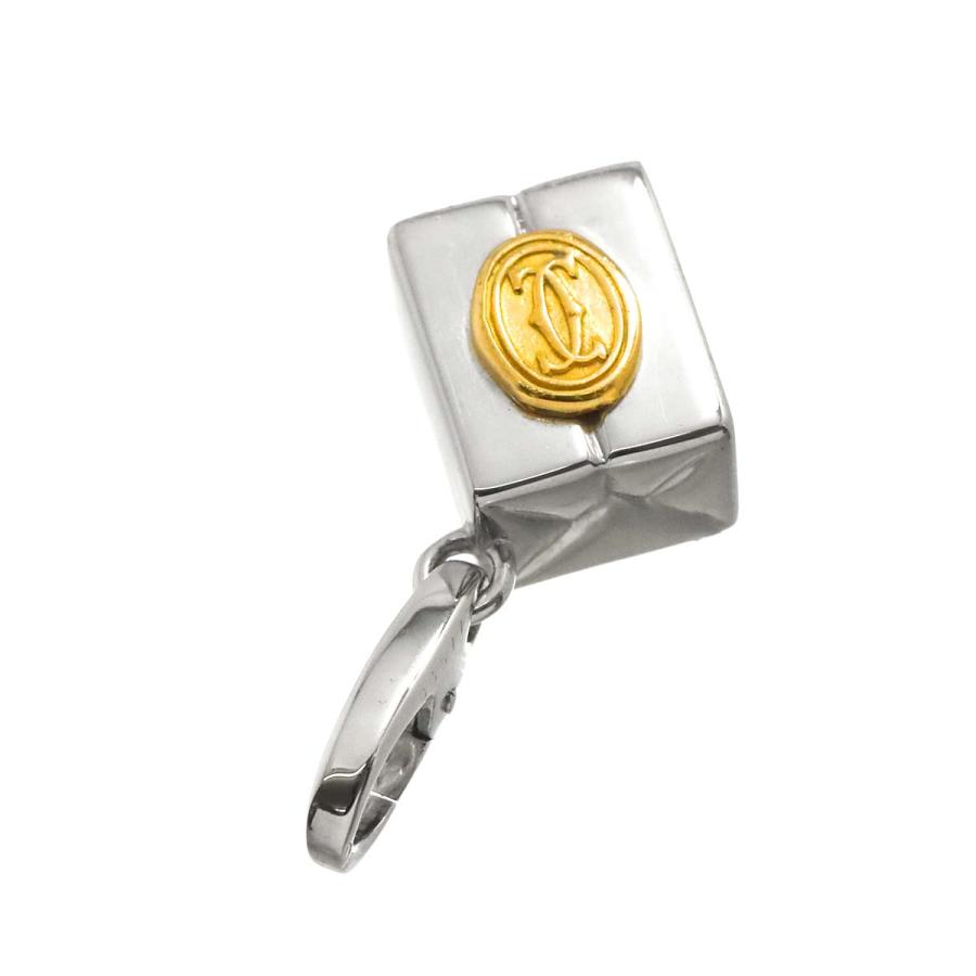 Cartier カルティエ 2C ギフトボックス ペンダント トップ K18 YG WG イエローゴールド ホワイトゴールド 750 Pendant Top 90286069 ...