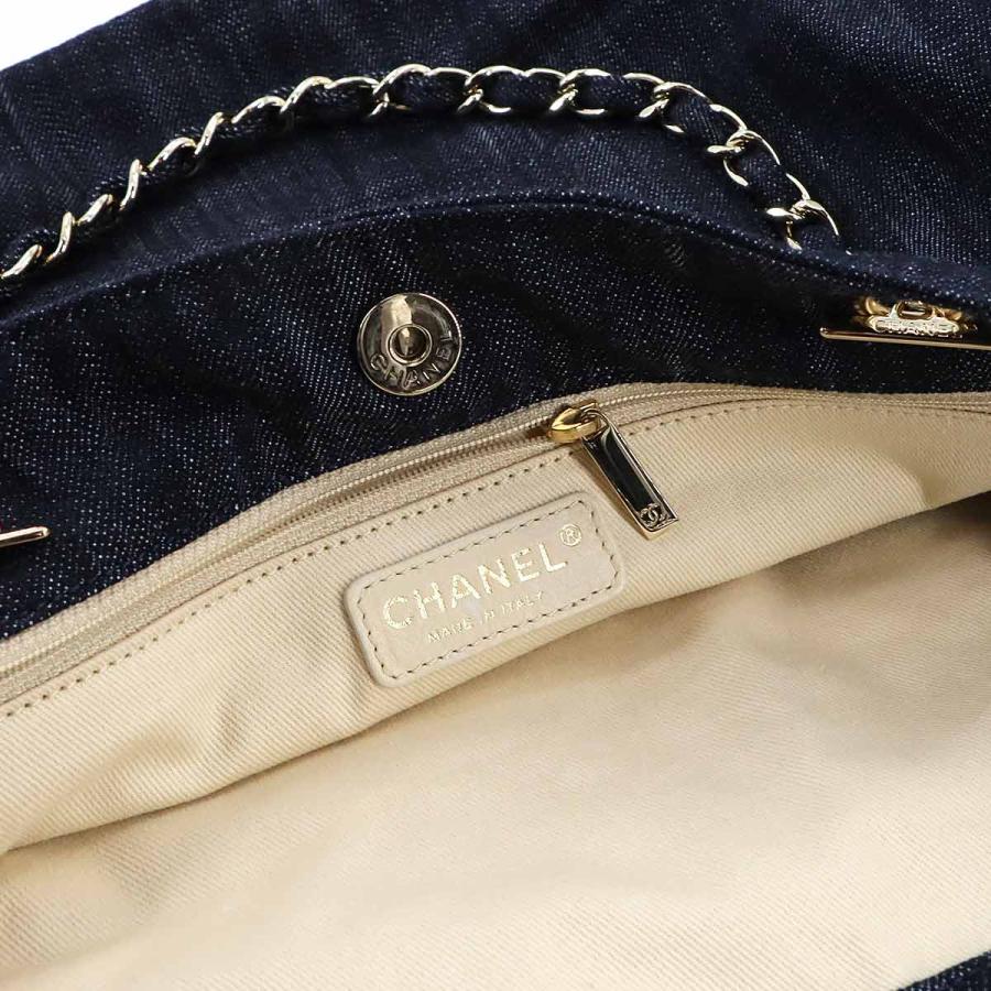 CHANEL（シャネル） 新品同様 夜間飛行 チェーン トート バッグ デニム