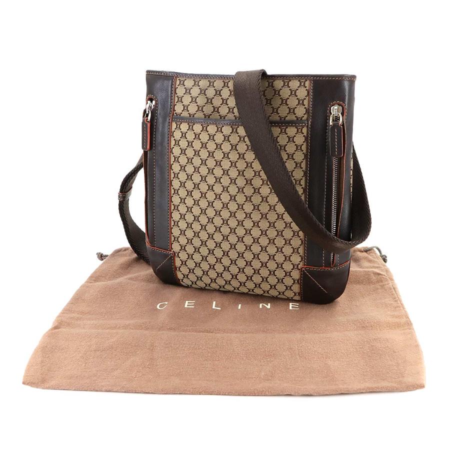CELINE セリーヌ マカダム ショルダー バッグ キャンバス レザー ベージュ ブラウン シルバー 金具 ヴィンテージ 90290111 : PURPOSEパーパス・ヤフー店 - 通販 ...
