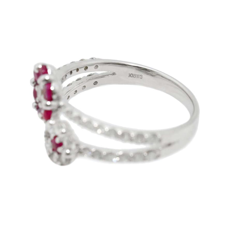 リング 11号 ルビー 0.57ct ダイヤ 0.65ct K18 WG ホワイトゴールド 750 指輪 Ruby Ring 90293063 : PURPOSEパーパス・ヤフー店 - 通販 ...