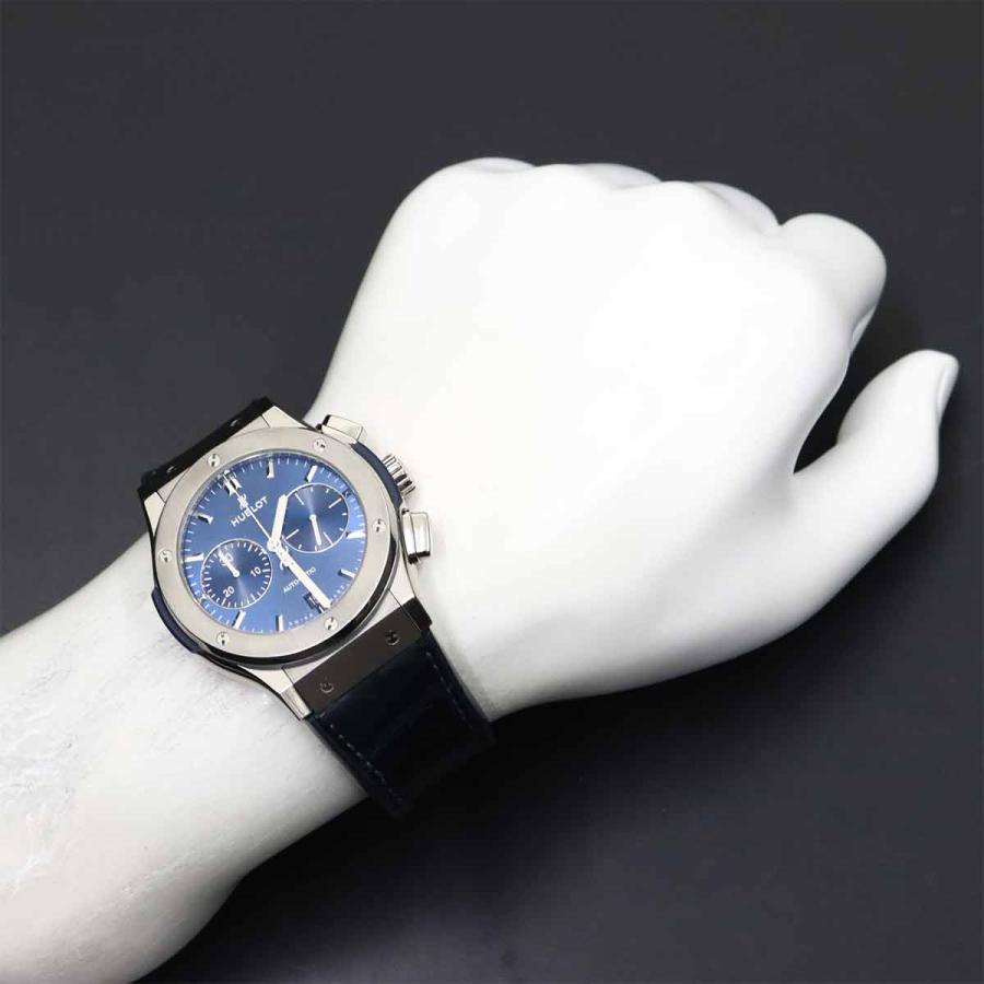 HUBLOT（ウブロ） クラシックフュージョン クロノグラフ チタニウム 521 NX 7170 LR メンズ 腕時計 デイト 自動巻き ...