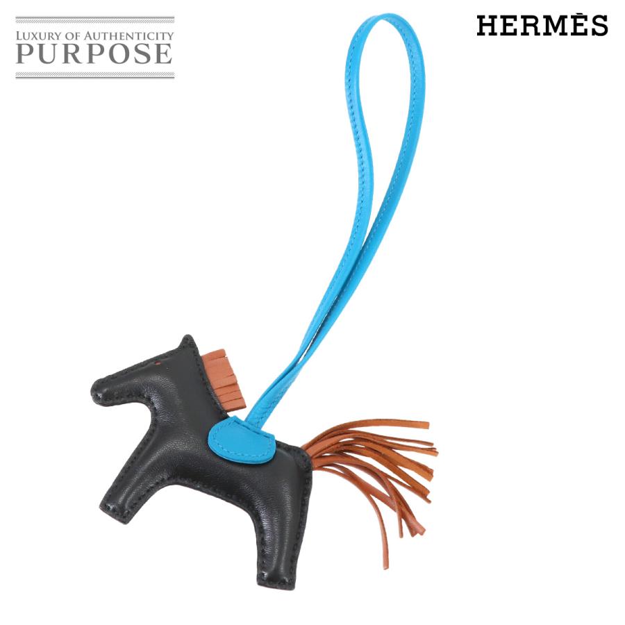 HERMES（エルメス） 未使用 展示品 ロデオ PM バッグ チャーム アニョーミロ ブラック ゴールド ブルーザンジバル Y刻印 ...