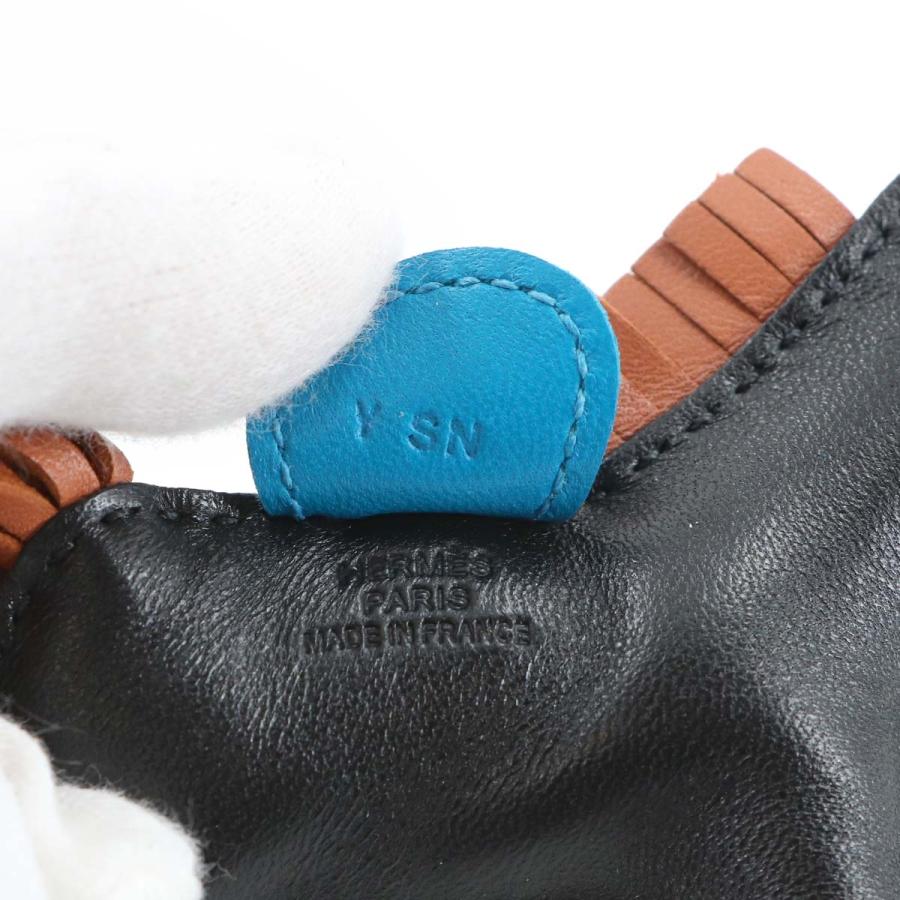 HERMES（エルメス） 未使用 展示品 ロデオ PM バッグ チャーム アニョーミロ ブラック ゴールド ブルーザンジバル Y刻印 ...