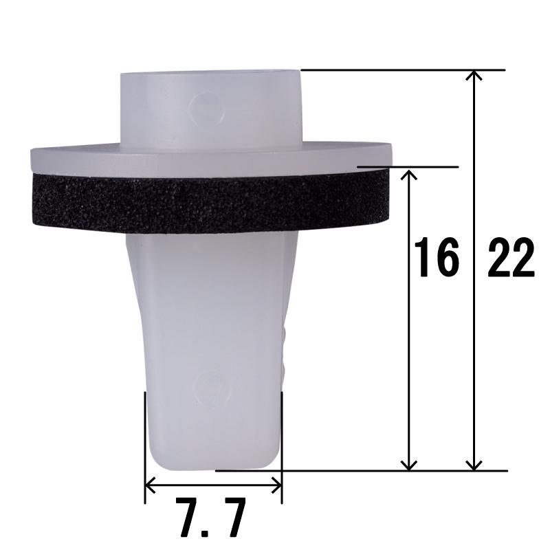 内張クリップ リヤバンパー プッシュリベット ニッサン '12/09ノート 純正番号 63846-5V000 10個入 NN-289 ...