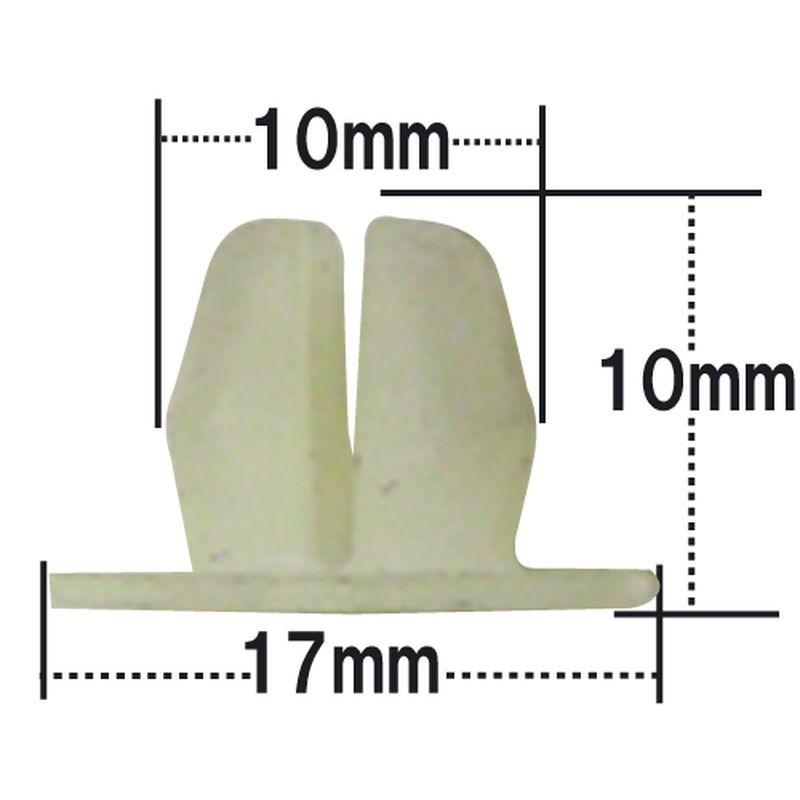 バックドアなどのクリップ （トヨタ タウンエース クラウン など） 100個入 純正番号 （90189-06006）/ NT-235 : 関西 ...