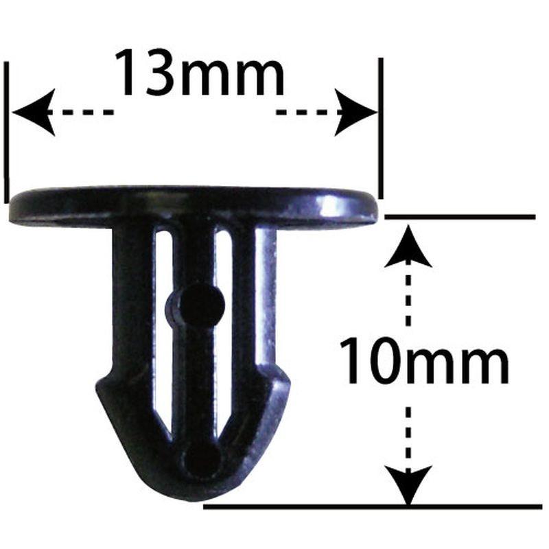 カウルトップ クリップ 内張りクリップ 純正品 100個 car clip 純正番号 91501-SL4-003 ホンダ オデッセイ ステップ ...