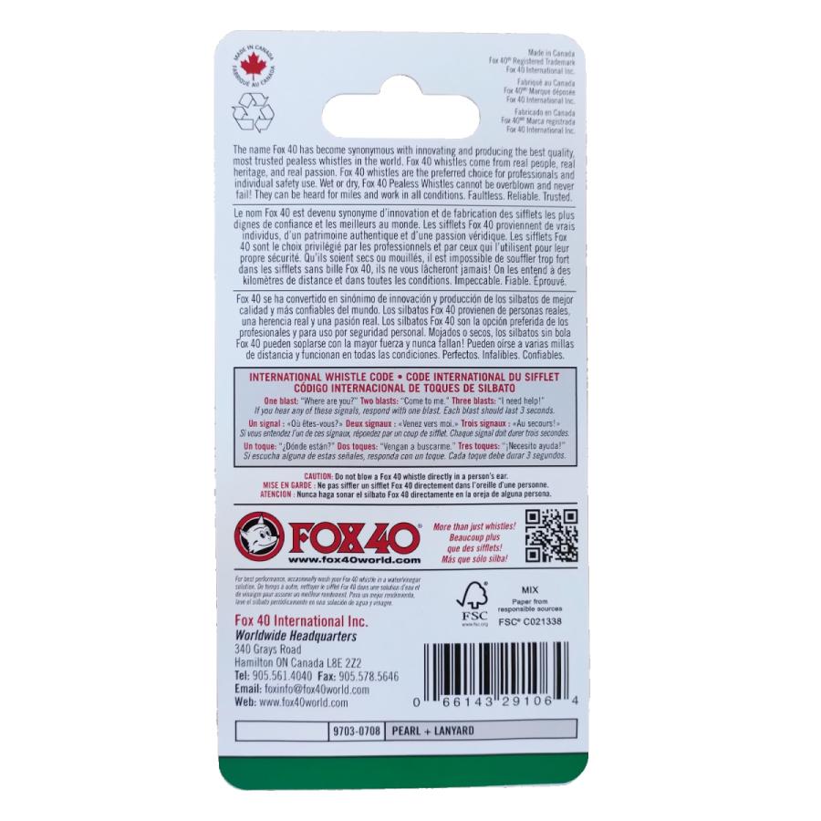 FOX40 ホイッスル Pearl 90db 白 ホワイト ランヤード付属 ピーレス構造(コルク玉不使用) : パワーバリュー本舗 Yahoo ...