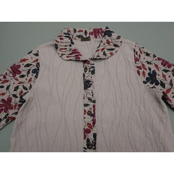 遊民 コットンコート 花柄 和柄 葉っぱ/ジャケット/24*3*3-11 : ta-24-3-10 : QUEEN ヤフーショッピング店 - 通販 - Yahoo!ショッピング