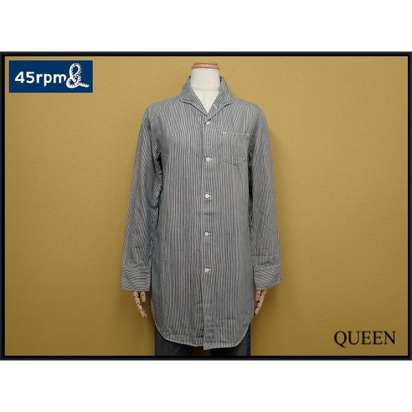 45R 45rpm YUKI COTTON ロングシャツ 45アールピーエム/ヒッコリーストライプ/@B3/23*7*1-9 : QUEEN ヤフーショッピング店 - 通販 - Yahoo ...