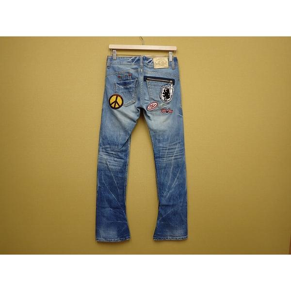 RED PEPPER REDPEPPER ワッペンデザイン ブーツカットジーンズ・26 レッドペッパー/ユーズド加工/デニムパンツ/レディース/25*4*1-29 : QUEEN ヤフー ...