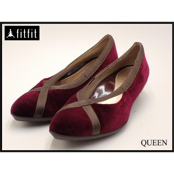 fitfit パンプス・23cm★フィットフィット/ベロア/23*3*3-18 : QUEEN ヤフーショッピング店 - 通販 - Yahoo!ショッピング