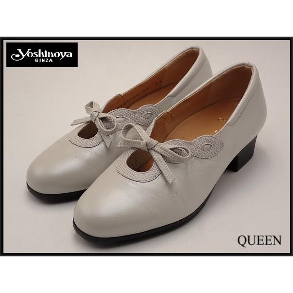 GINZA Yoshinoya リボンパンプス・21cm★銀座ヨシノヤ/日本製/ラムレザー/レディース/@B2/24*7*1-9 : td-24-6-19 : QUEEN ヤフーショッピング店 ...