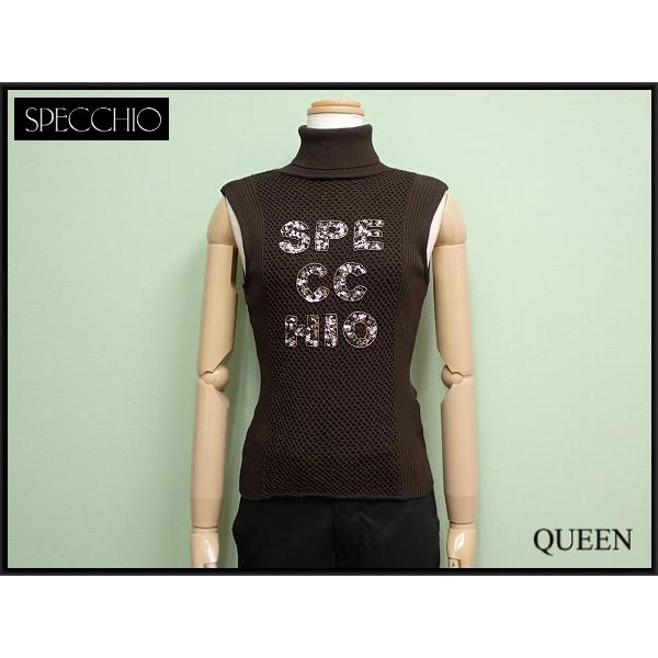 SPECCHIO 送料無料 ノースリーブニット・40 スペッチオ/スパンコール/レディース/24*6*4-24 : QUEEN ヤフーショッピング店 - 通販 - Yahoo!ショッピング