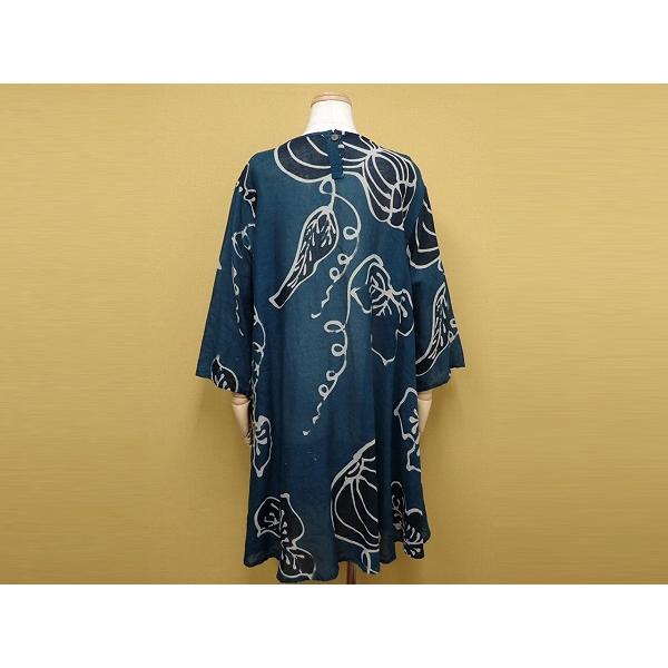 瑠璃の路 コットンワンピース・M〜L インド製/和柄/染め柄/レディース/@A1/24*8*1-4 : QUEEN ヤフーショッピング店 - 通販 - Yahoo!ショッピング