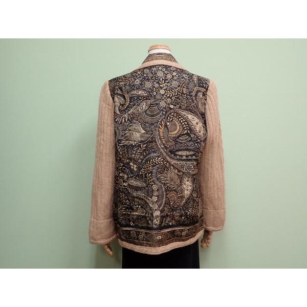 MIMO MODA カシミヤ×シルク ジャケット・44 ミモモーダ/ニット/大きいサイズ/レディース/@A1/25*2*2-2 : th-25-2-4 : QUEEN ヤフーショッピング店 ...