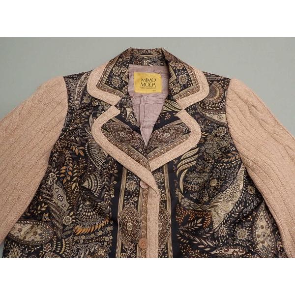 MIMO MODA カシミヤ×シルク ジャケット・44 ミモモーダ/ニット/大きいサイズ/レディース/@A1/25*2*2-2 : th-25-2-4 : QUEEN ヤフーショッピング店 ...