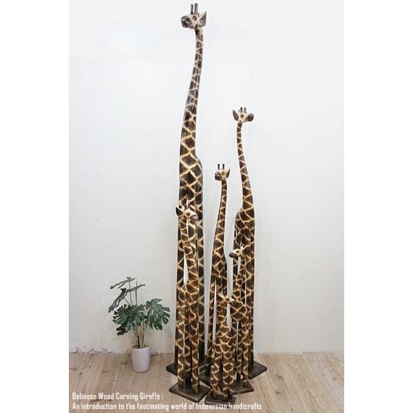 キリンのオブジェ NA 80cm きりんさん 木彫りの置物 動物 キリンのオブジェ NA 80cm きりんさん 木彫りの置物 動物