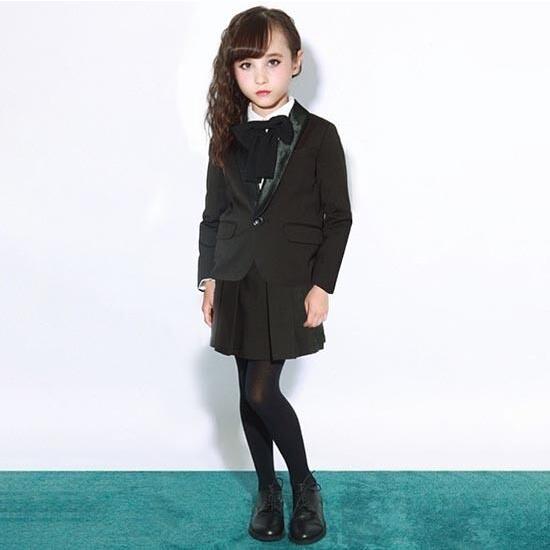 GENERATOR（ジェネレーター） 50%OFFセール スーツ 110 120 上下セット 女の子 子供服 ガールズ1Bジャケットスーツ上下2点セット（ジャケット/スカート）入学式 : ケ ...